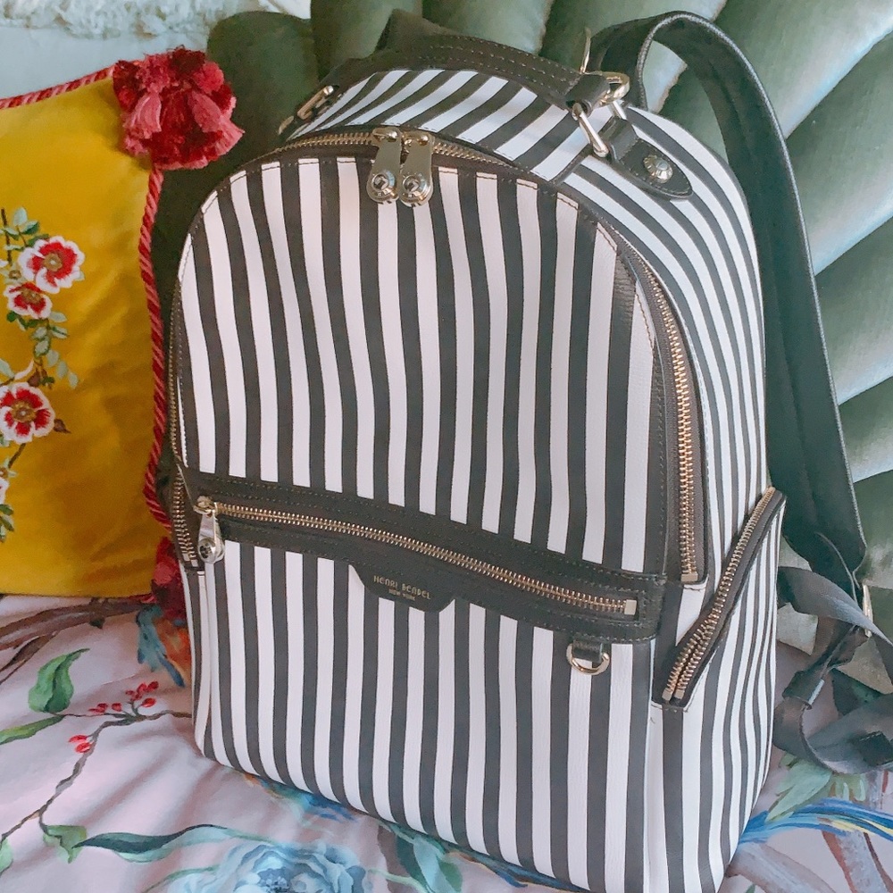 Henri Bendel Iconic Stripes Backpack - Gem